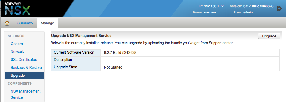 Upgrade NSX Manager Version – Ready, Set, Virtual!